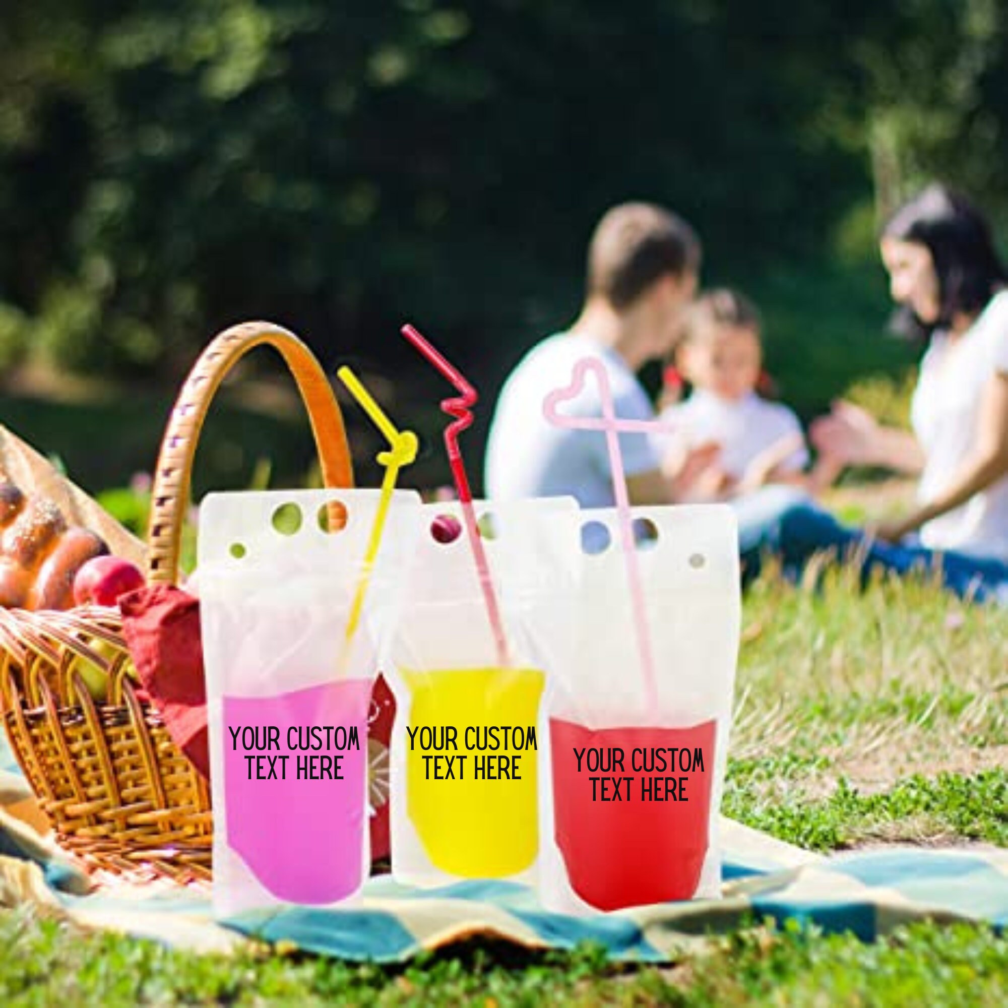 Party Drink Pouch With Straw, Adult Beverages, Juice Bag, Bachelorette ...