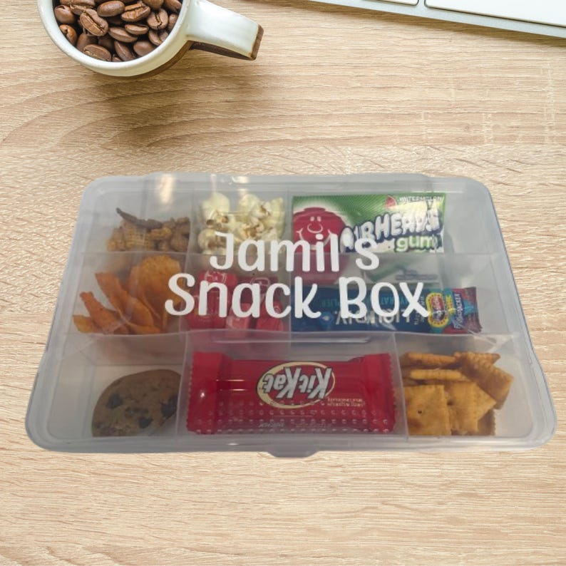 Personalized Snack Box, Travel Snack Box, Road Trip Snacks, Child Snack ...