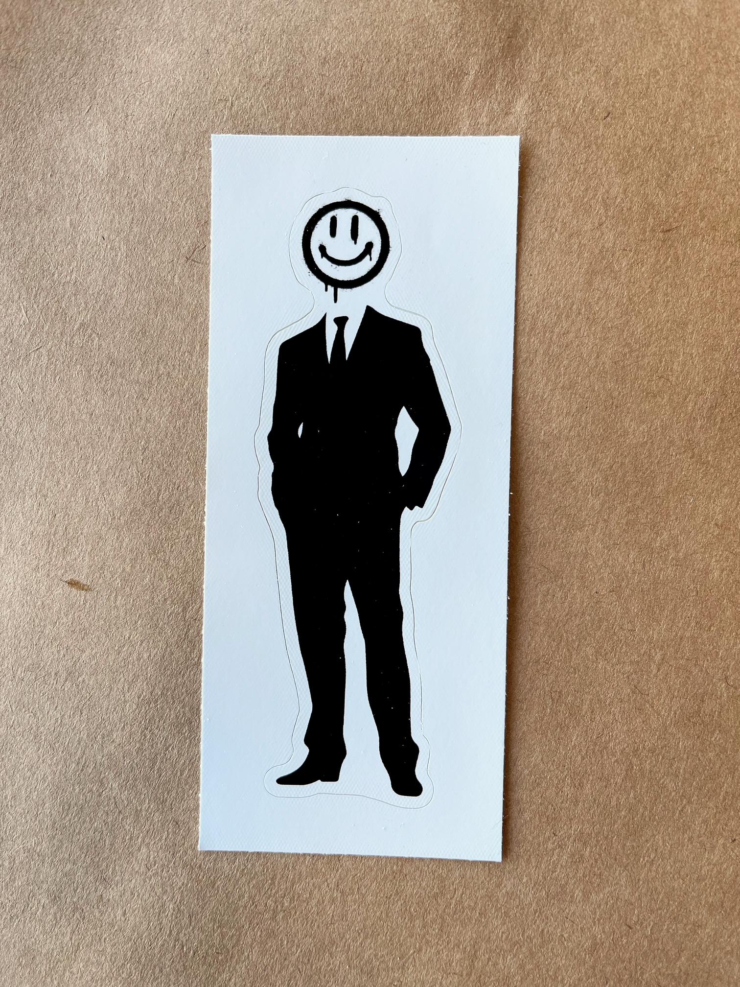 Anonymous Artist Vinyl Sticker: Black and White Graffiti Art Decal - Etsy