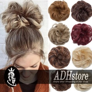 Hair Bun Pad Elastic Hair Rope Rubber Band Hair Extensions - Etsy