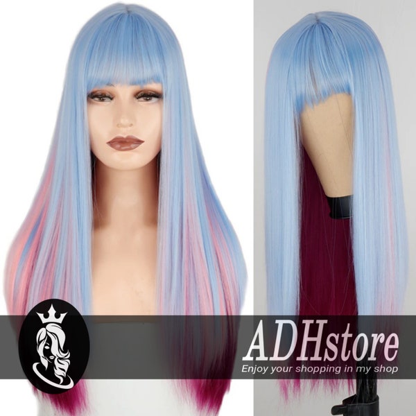 Pink Wig - Etsy