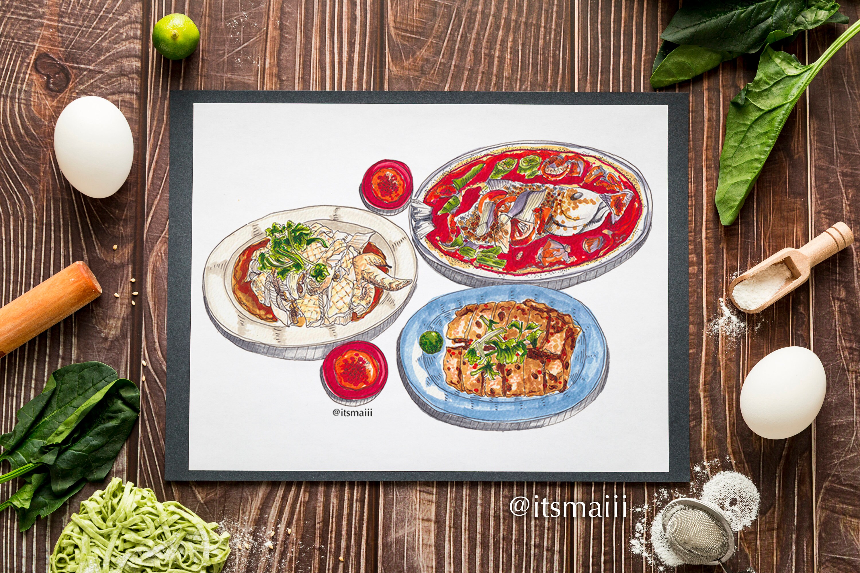 Malaysia Malacca Peranakan Dinner Printable Interior Decor Original ...