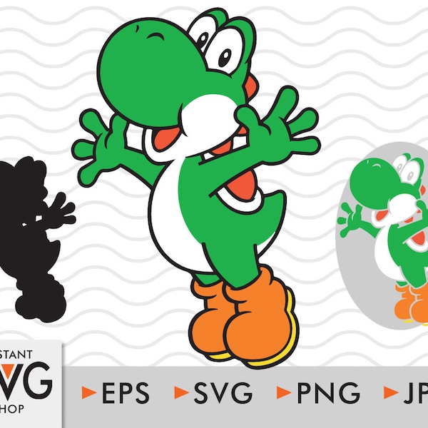 Super Mario Yoshi Svg - Etsy