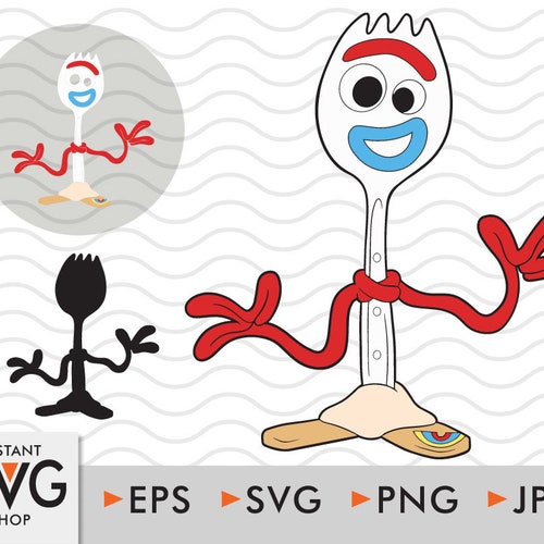 Forky SVG Bundle LAYERED Eps Png Files Forky Clipart Toy - Etsy