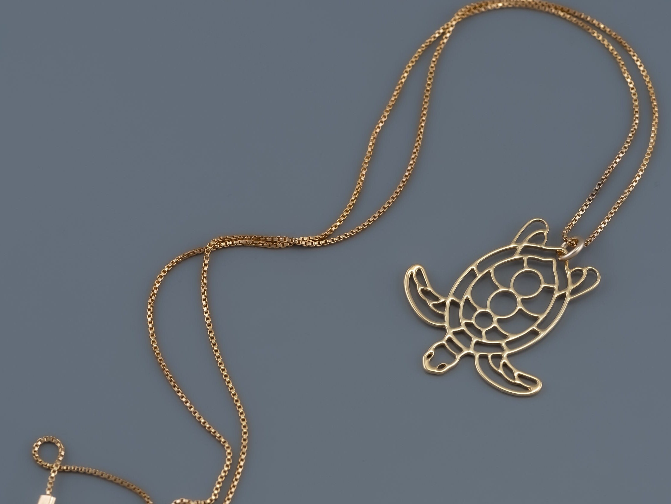 Sea Turtle Necklace, Golden Sea Turtle, Minimalist Pendant Jewelery - Etsy