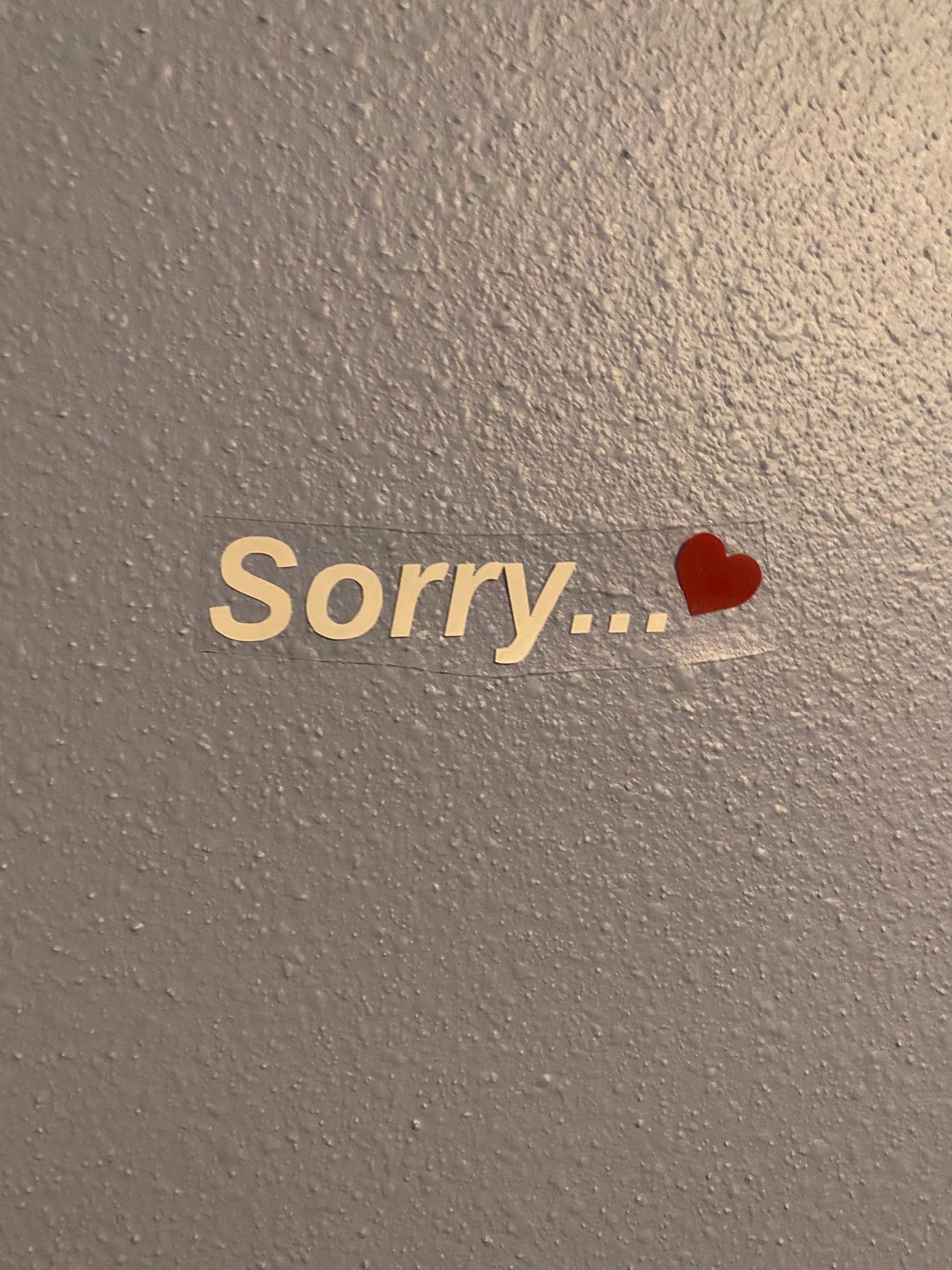 Sorry Heart Jdm Sticker - Etsy