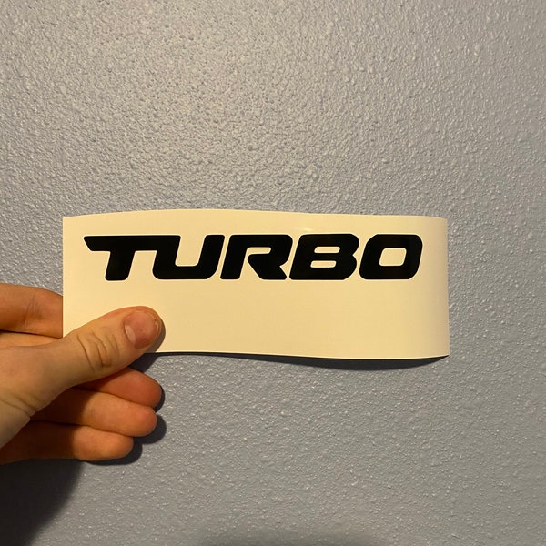 Vinyl Turbo Sticker - Etsy