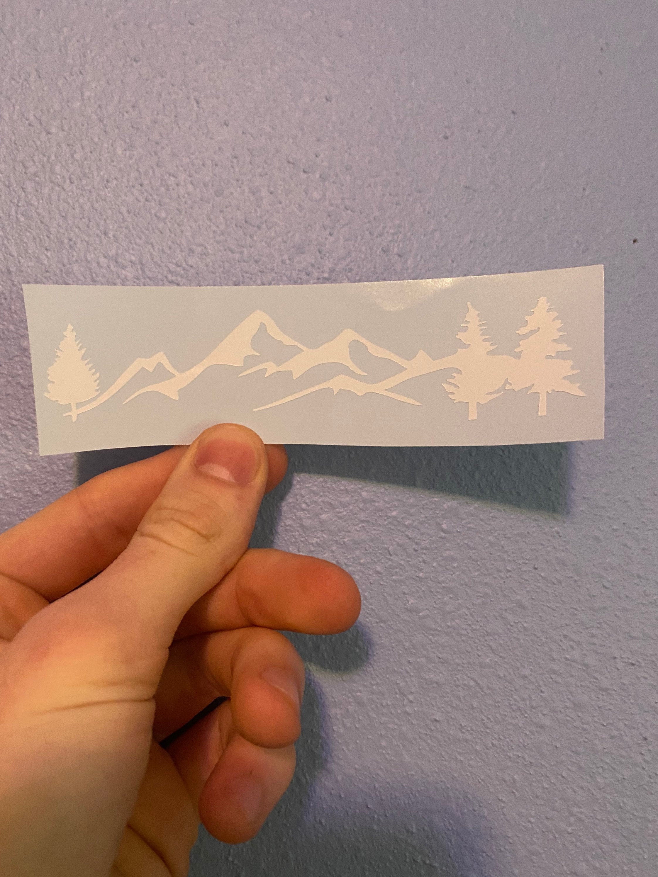Mountain Range Sticker Vinyl Decal - Etsy