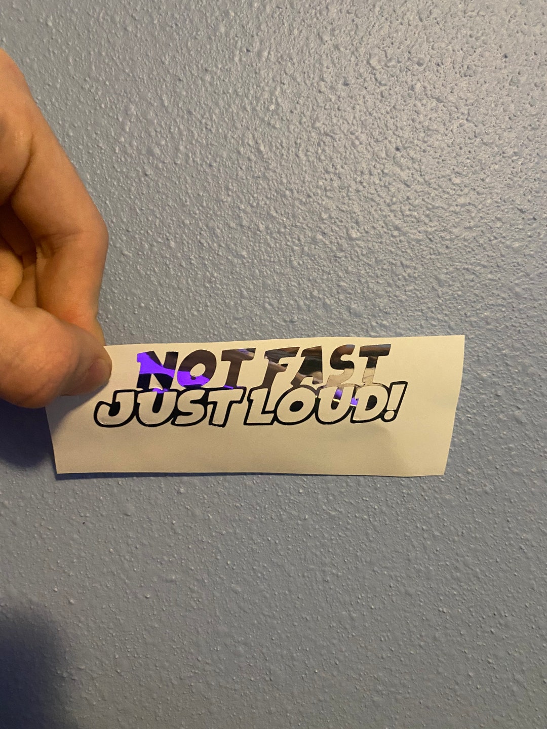 Not Fast Just Loud Vinyl Sticker - Etsy