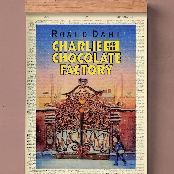 Charlie and the Chocolate Factory Book Cover - Etsy