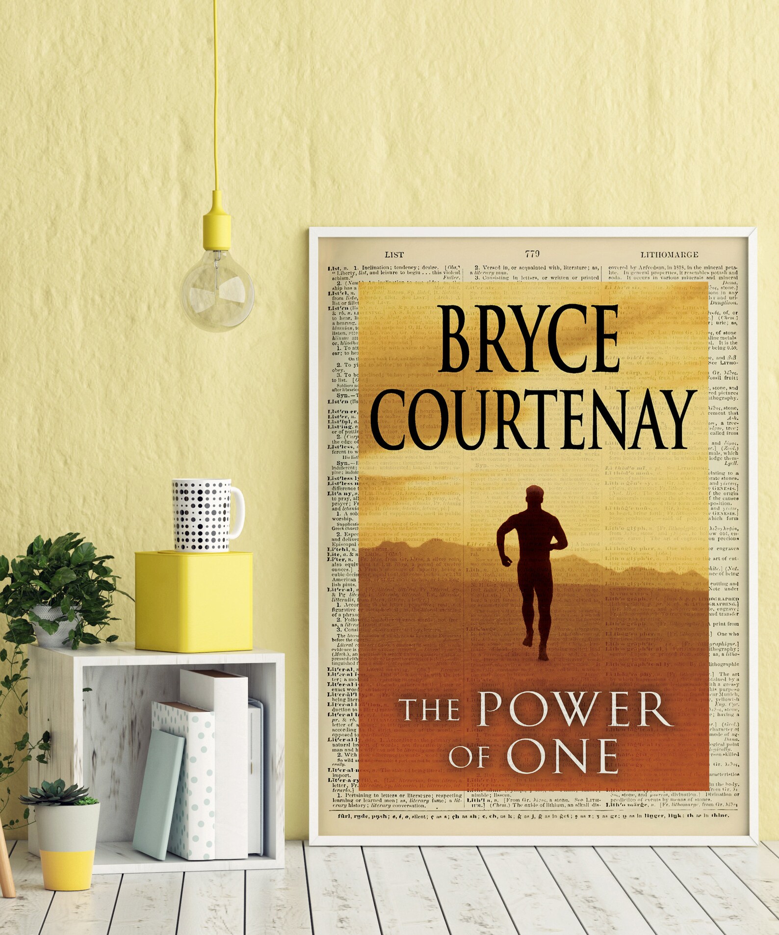 The Power of One by Bryce Courtenay, Printable Poster, Literary Cover ...
