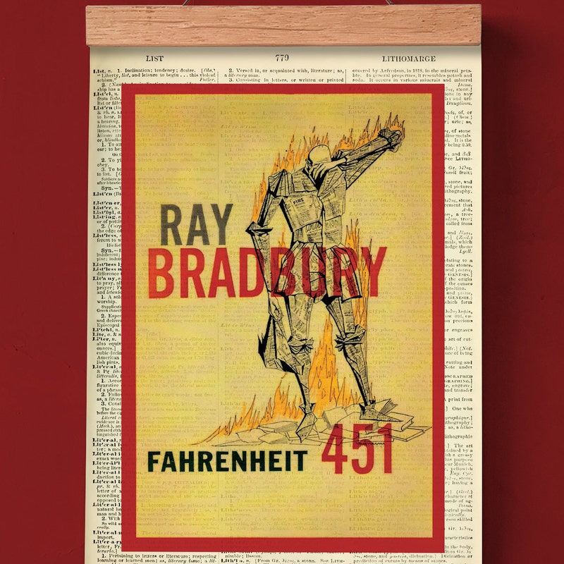 Book Cover Posters Fahrenheit 451 - Etsy