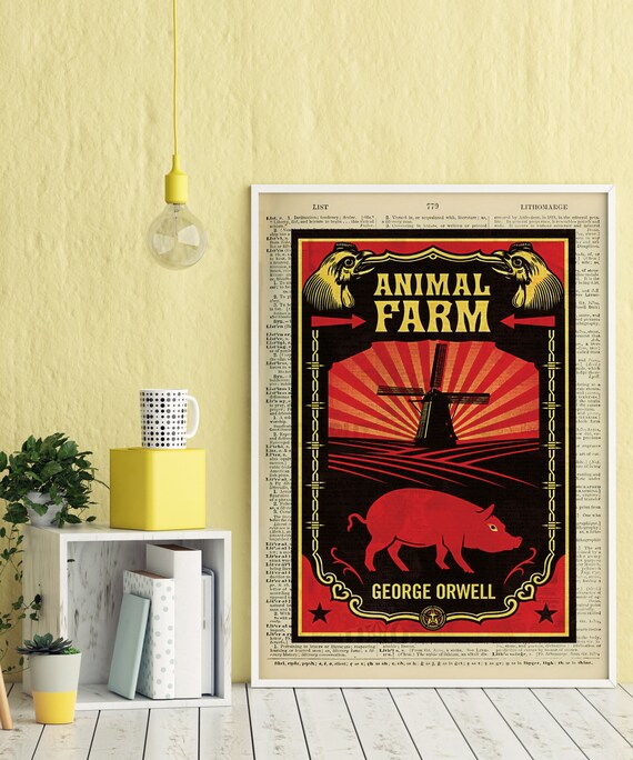 Animal Farm By George Orwell Book Cover
