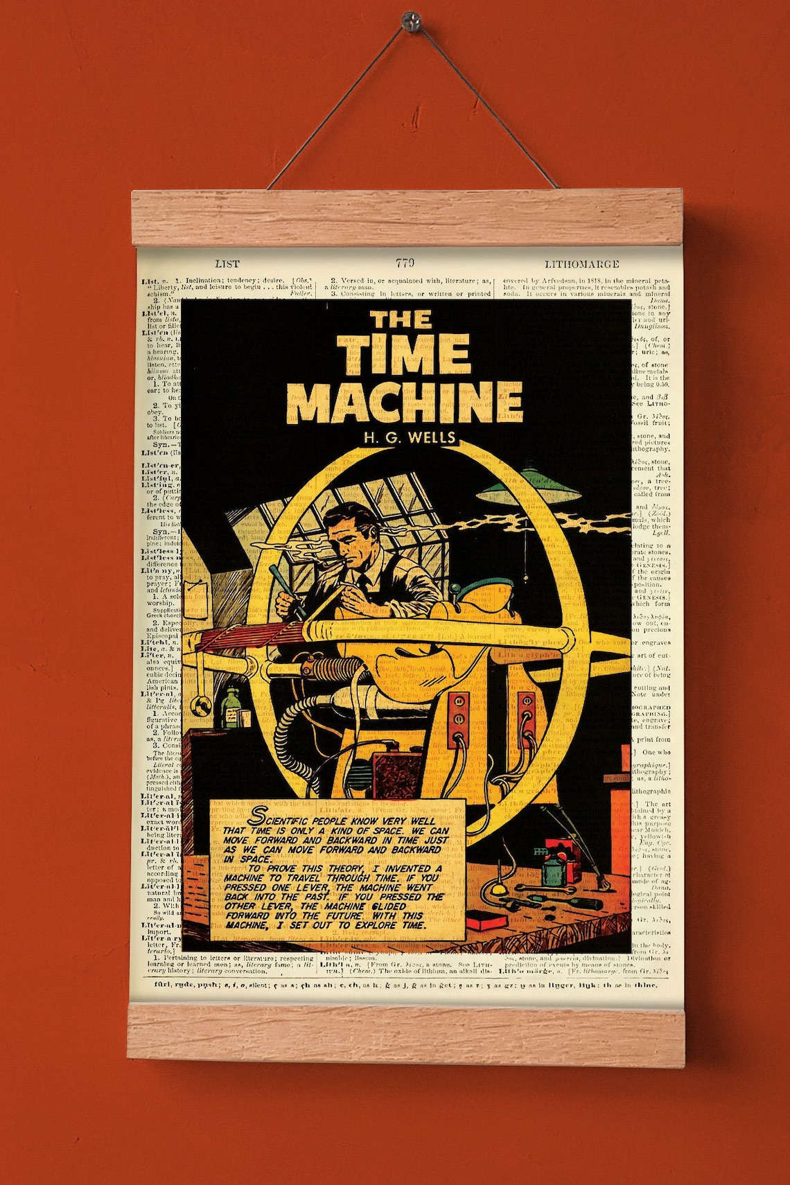 The Time Machine by H. G. Wells, Printable Cover, Literary Poster ...