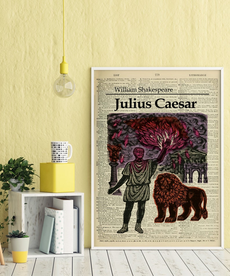 Julius Caesar by Shakespeare, Printable Poster, Classroom Library Wall ...