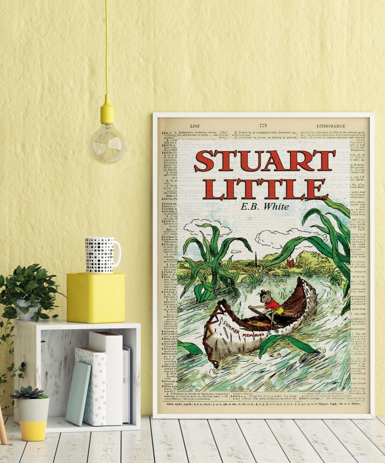 Stuart Little by E.b.white, Printable Book Cover, Literary Poster ...