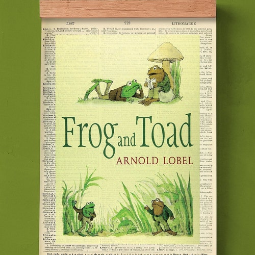 Frog and Toad by Arnold Lobel Printable Book Cover Literary - Etsy
