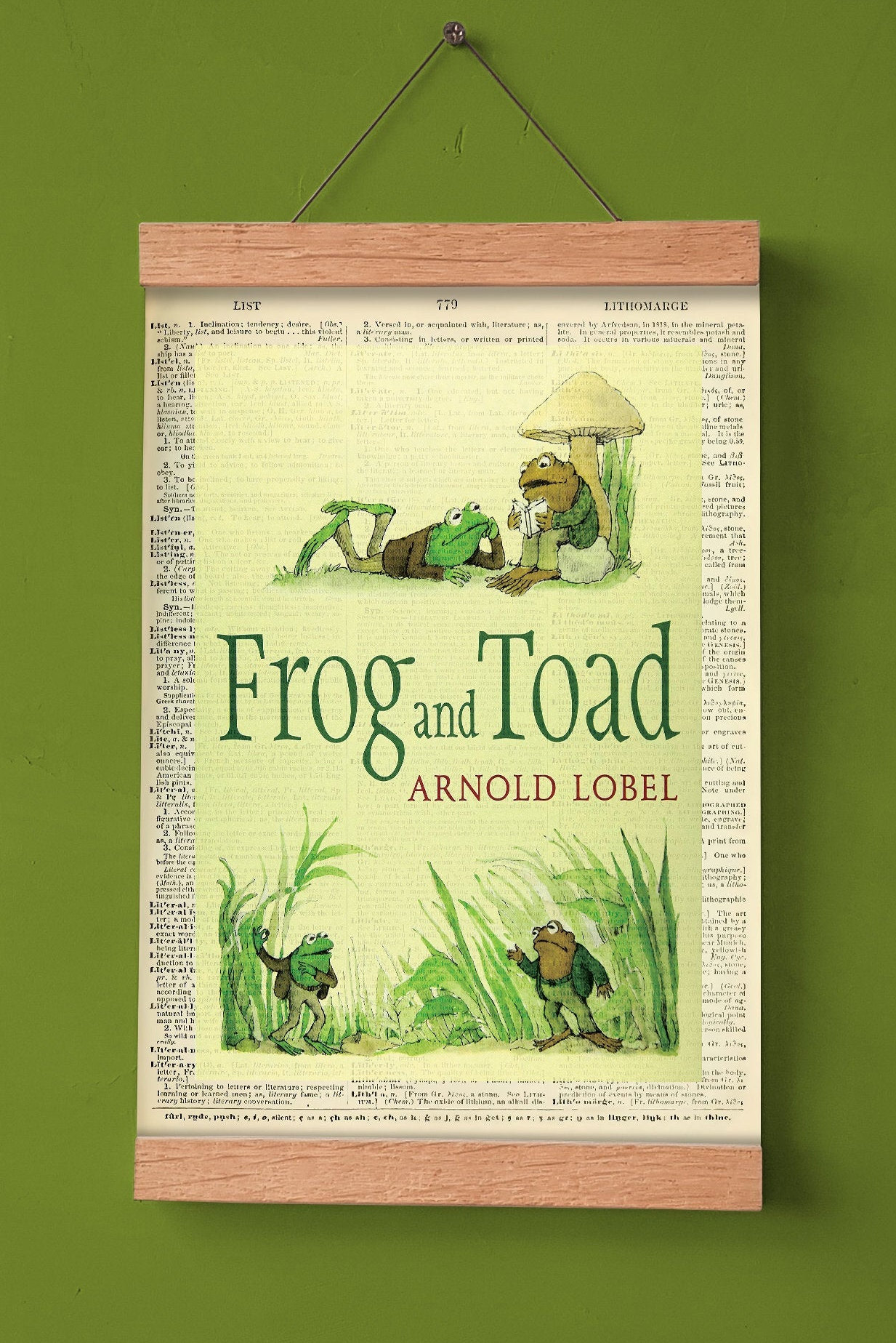 Frog and Toad by Arnold Lobel, Printable Book Cover, Literary Poster ...