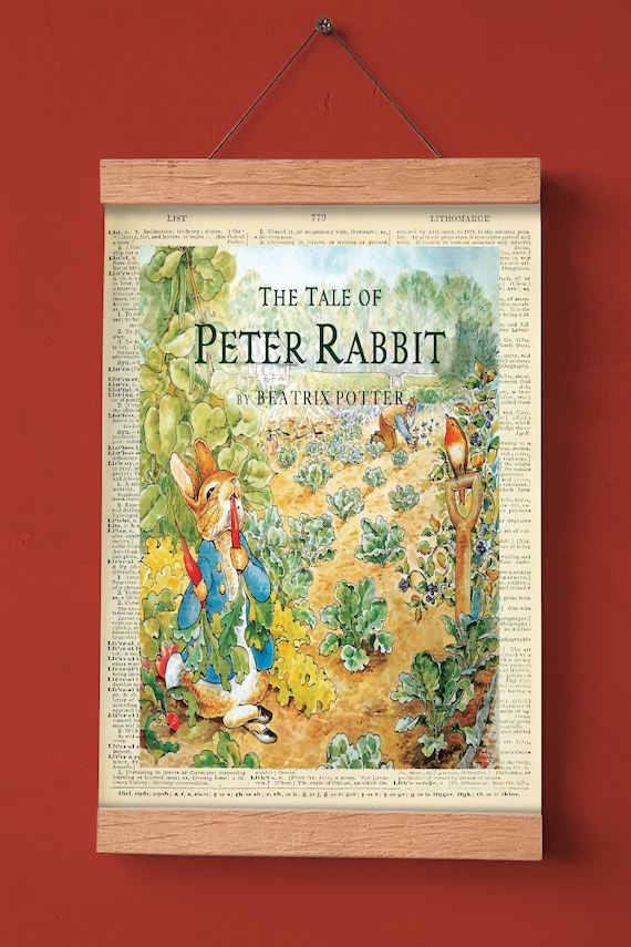 Peter Rabbit by Beatrix Potter Printable Book Cover Literary - Etsy