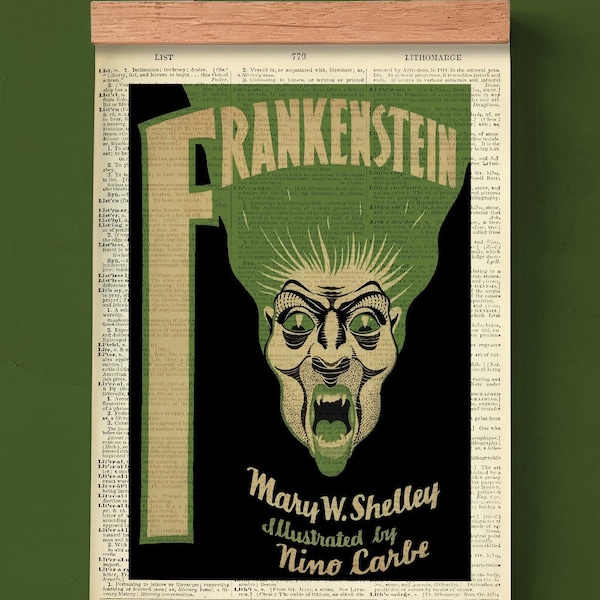 Frankenstein Mary Shelly Poster - Etsy