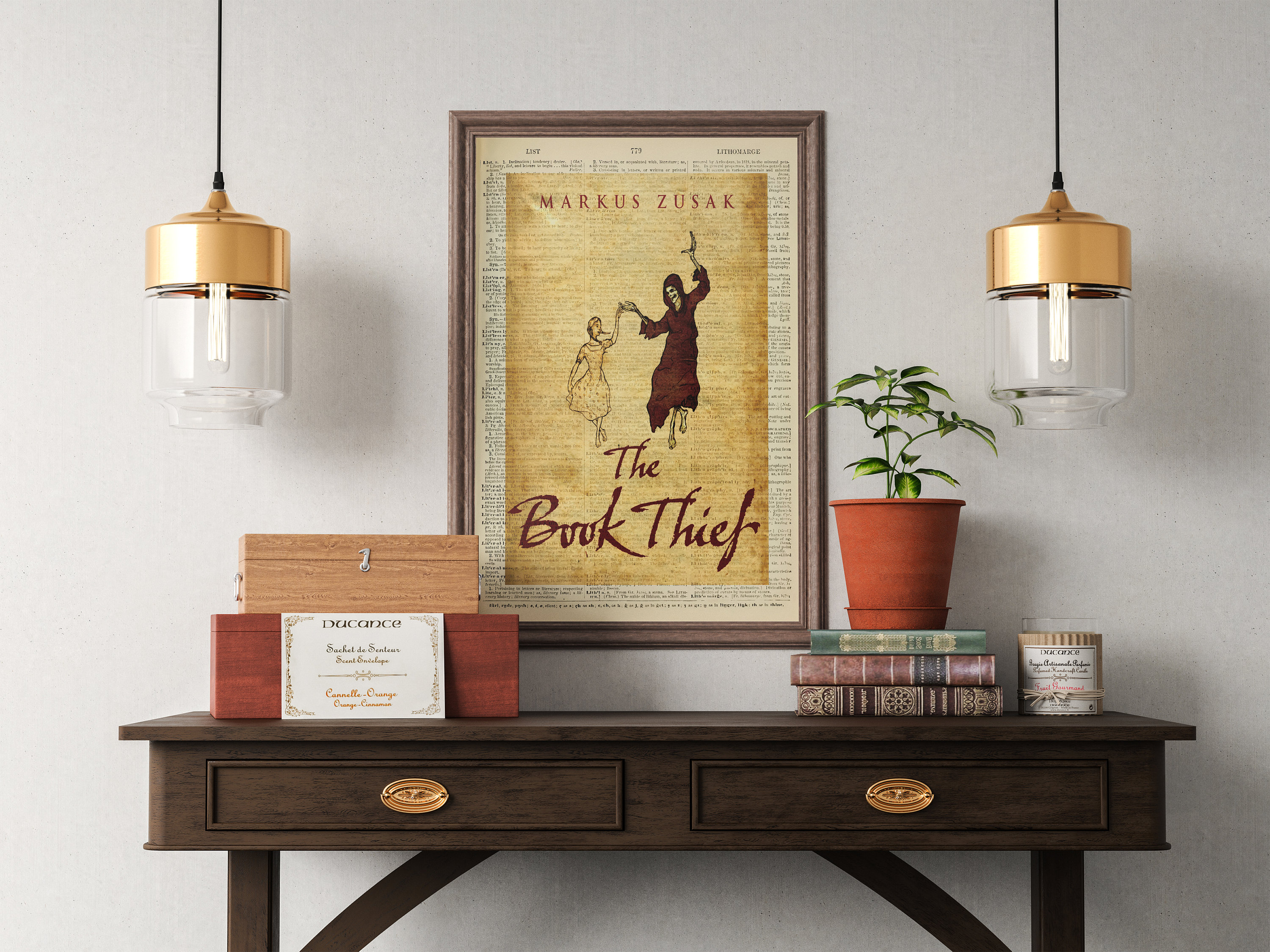 The Book Thief by Markus Zusak, Printable Book Cover, Literary Poster ...