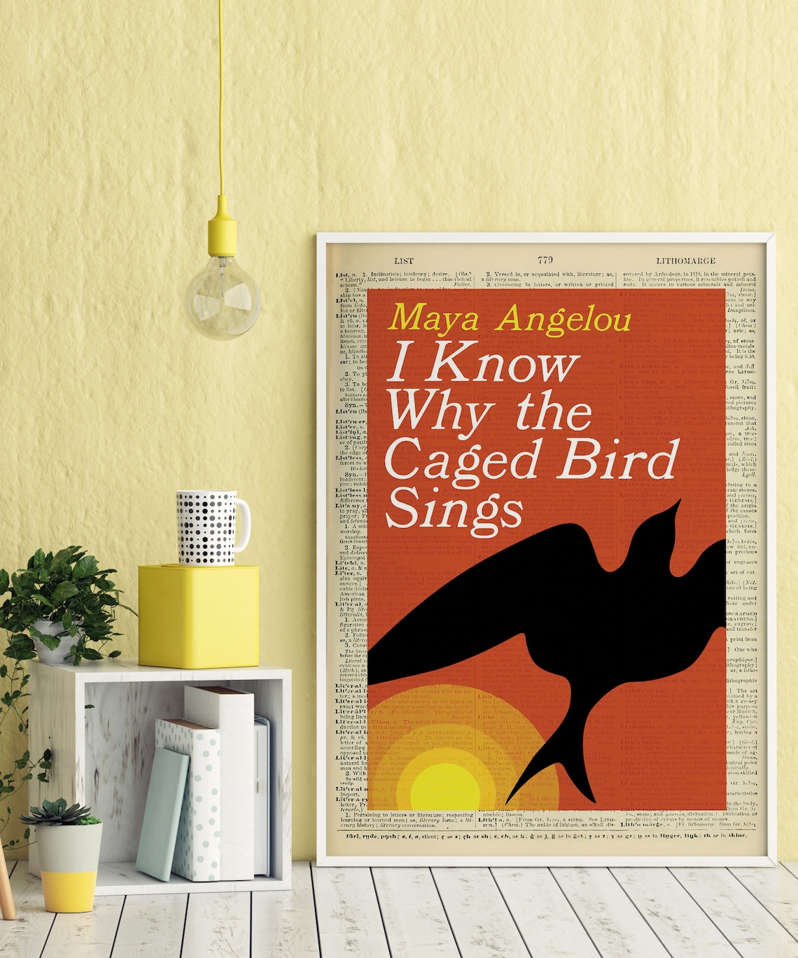 I Know Why the Caged Bird Sings by Maya Angelou, Printable Book Cover ...