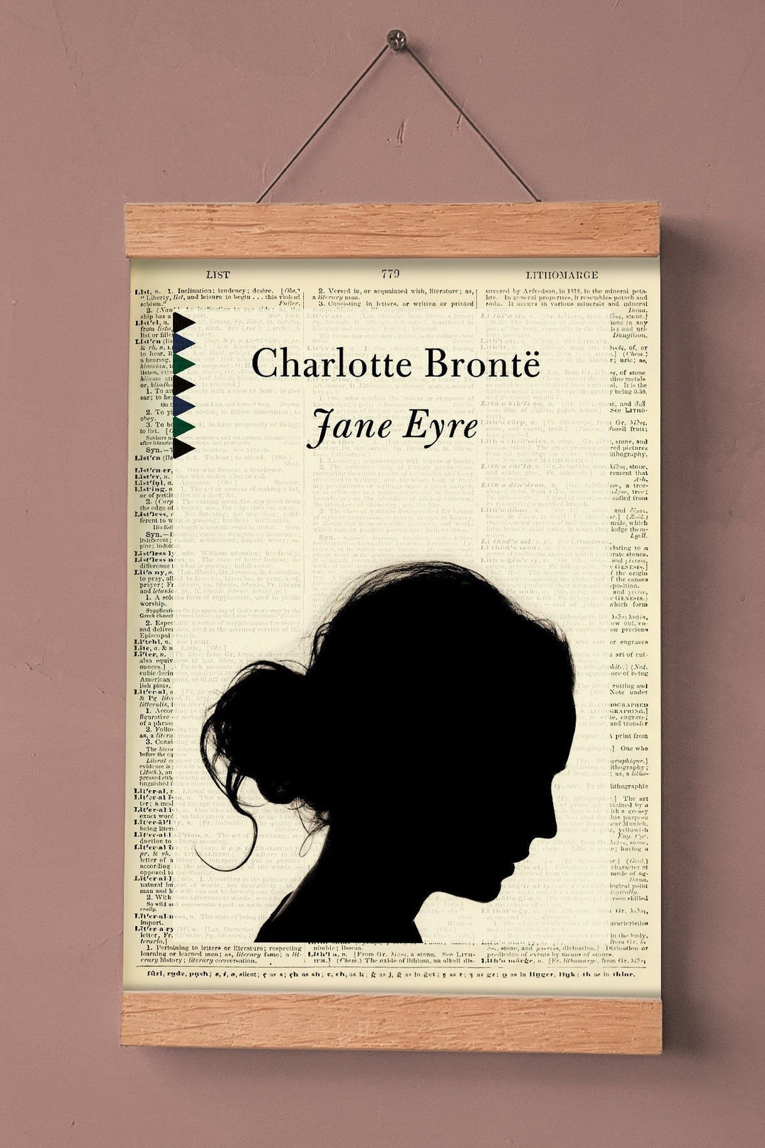 Jane Eyre by Charlotte Bronte, Printable Book Cover, Literary Poster ...