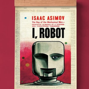 I Robot by Issac Asimov, Printable Book Cover, Literary Poster ...