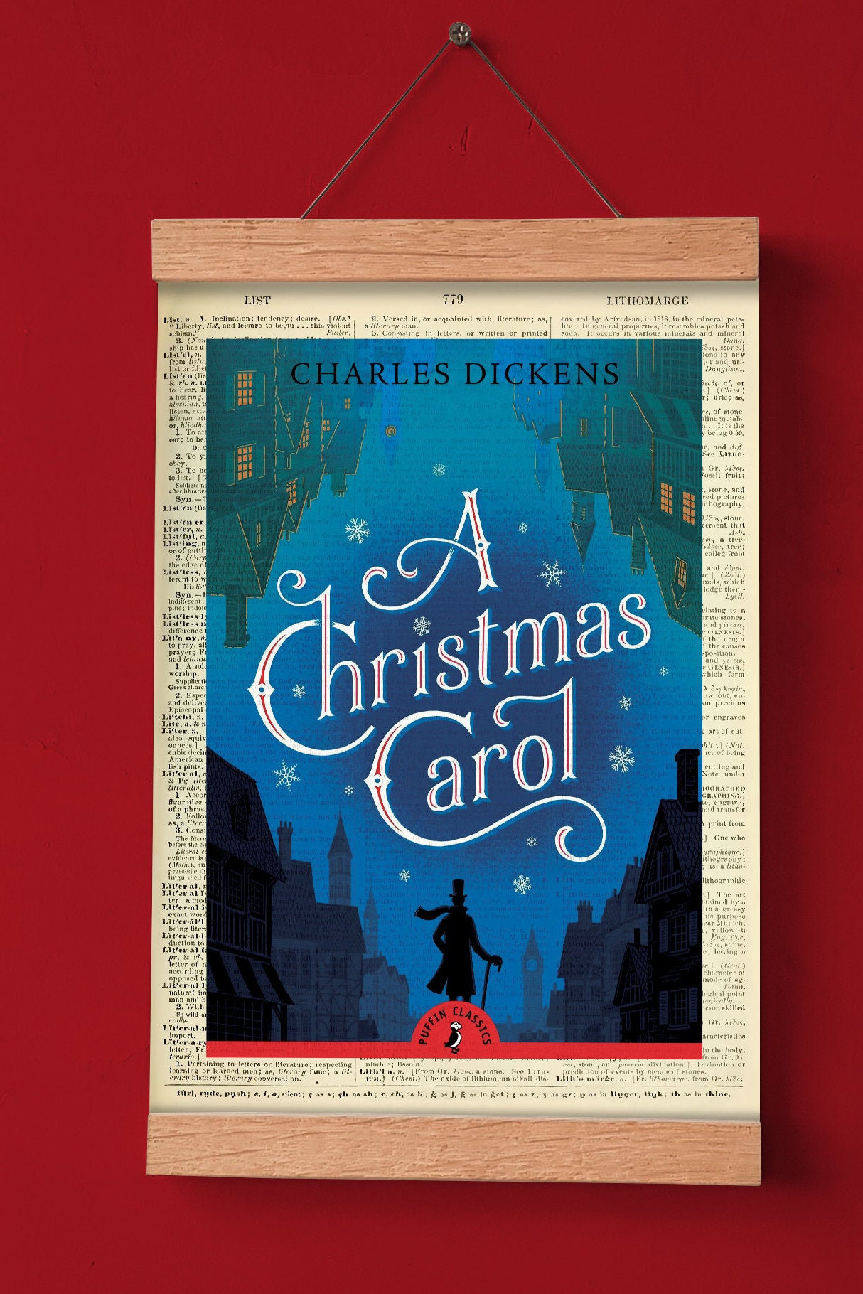 A Christmas Carol by Charles Dicken, Printable Book Cover, Literary ...
