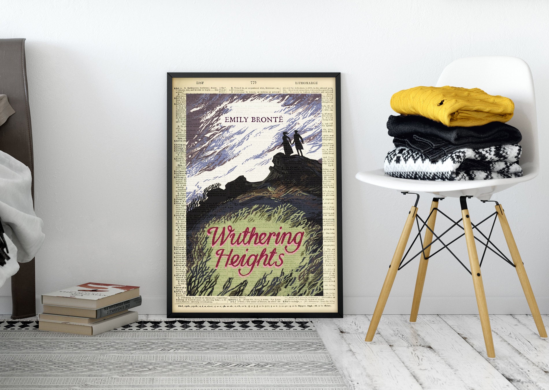 Wuthering Heights by Emily Bronte, Printable Book Cover, Literary ...
