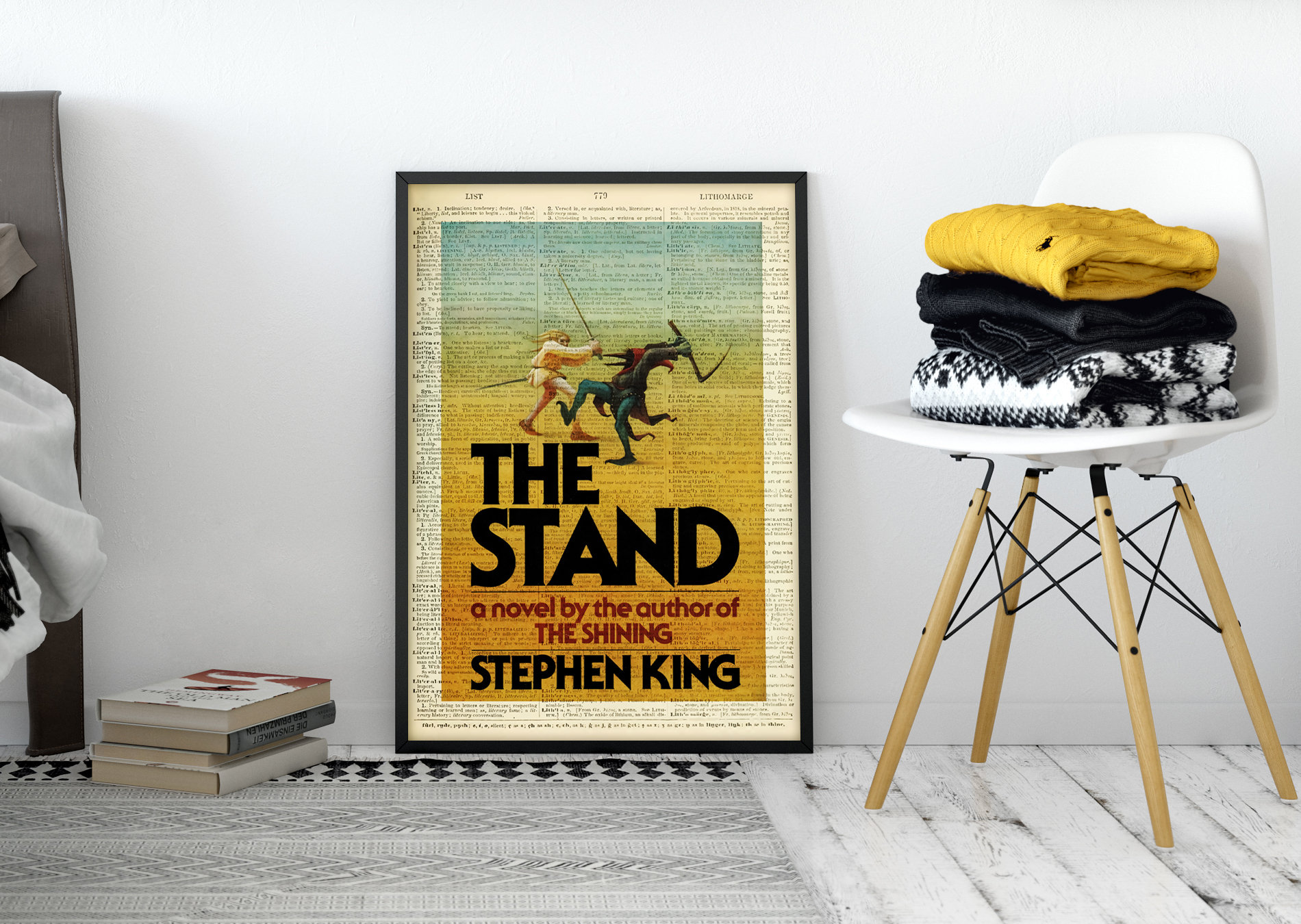 The Stand by Stephen King, Printable Book Cover, Literary Poster, Dark ...