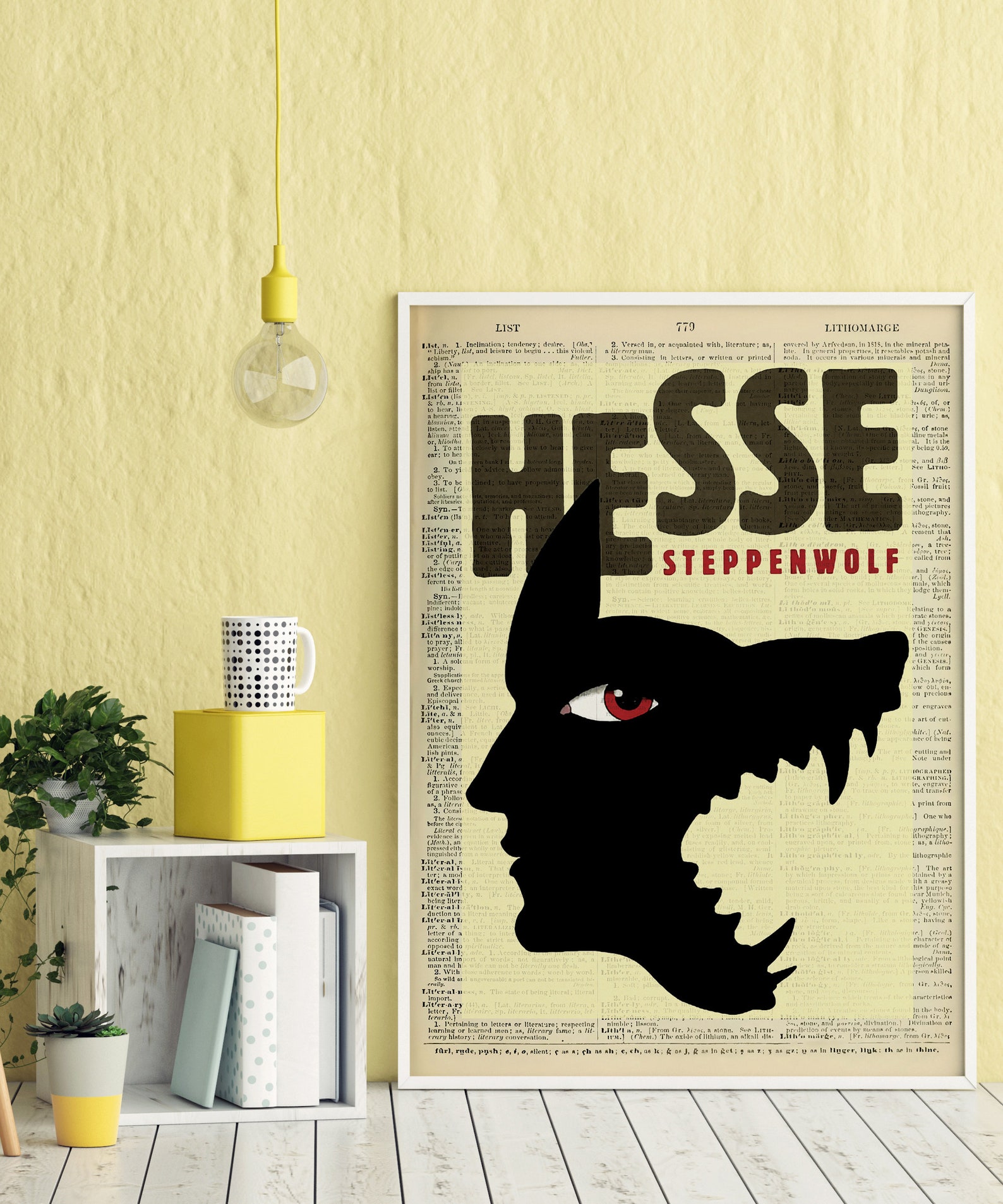 Steppenwolf by Hermann Hesse, Printable Book Cover, Literary Poster ...