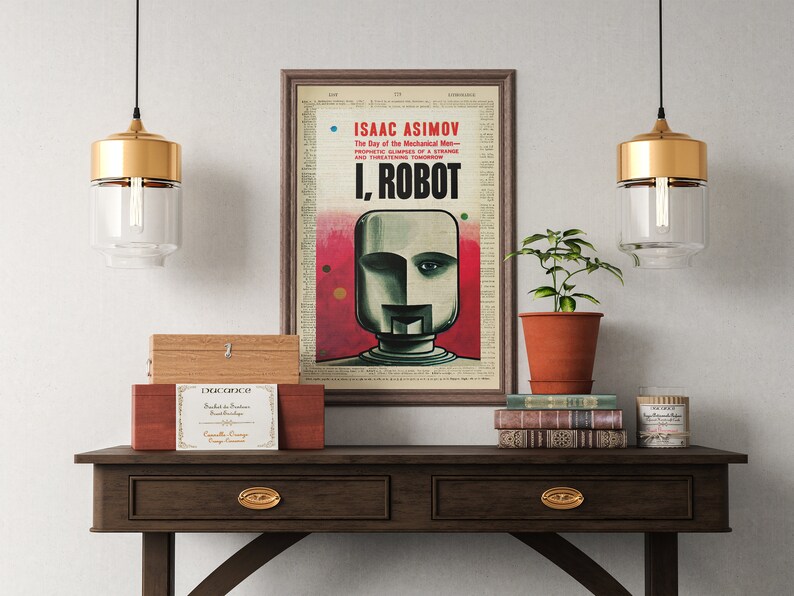 I Robot by Issac Asimov, Printable Book Cover, Literary Poster ...