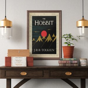 The Hobbit Printable Book Cover, J.r.r.tolkien Print, Literary Poster ...