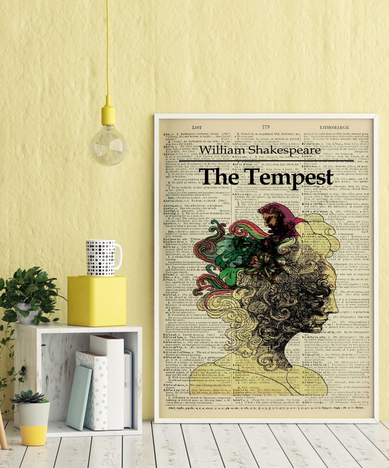 The Tempest by Shakespeare, Printable Cover, Literary Poster, Classroom ...