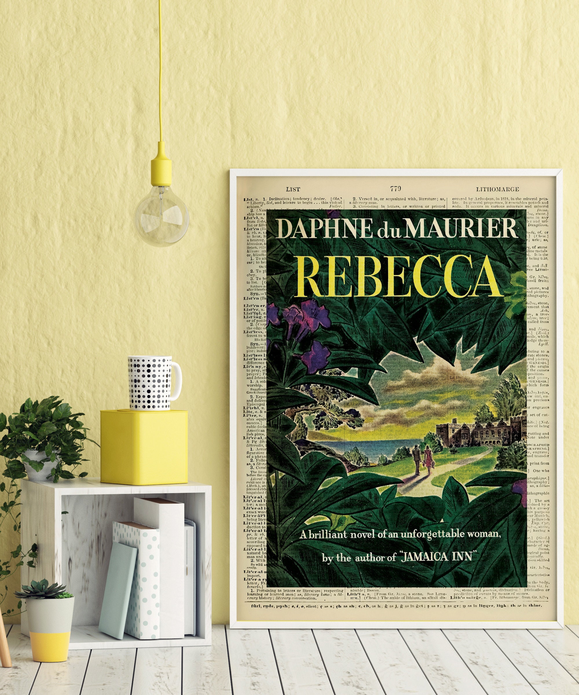 Printable Book Cover of Rebecca by Daphne Du Maurier Literary - Etsy