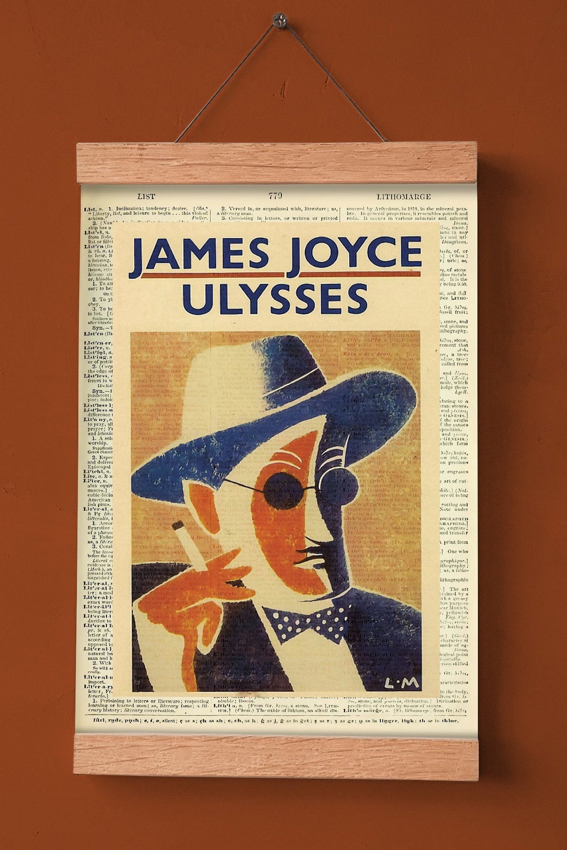 Ulysses by James Joyce, Printable Book Cover, Literary Wall Art ...