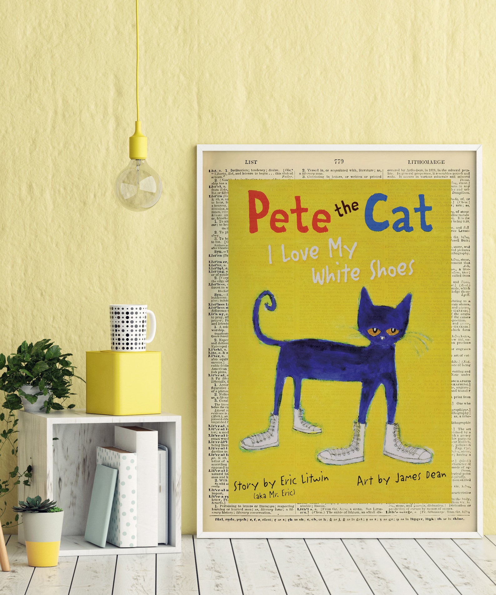Pete the Cat by Eric Litwin, Printable Book Cover, Literary Poster ...
