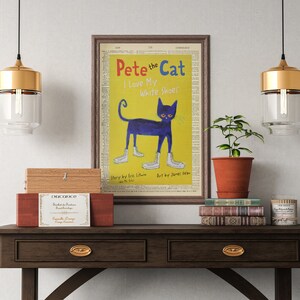 Pete the Cat by Eric Litwin, Printable Book Cover, Literary Poster ...