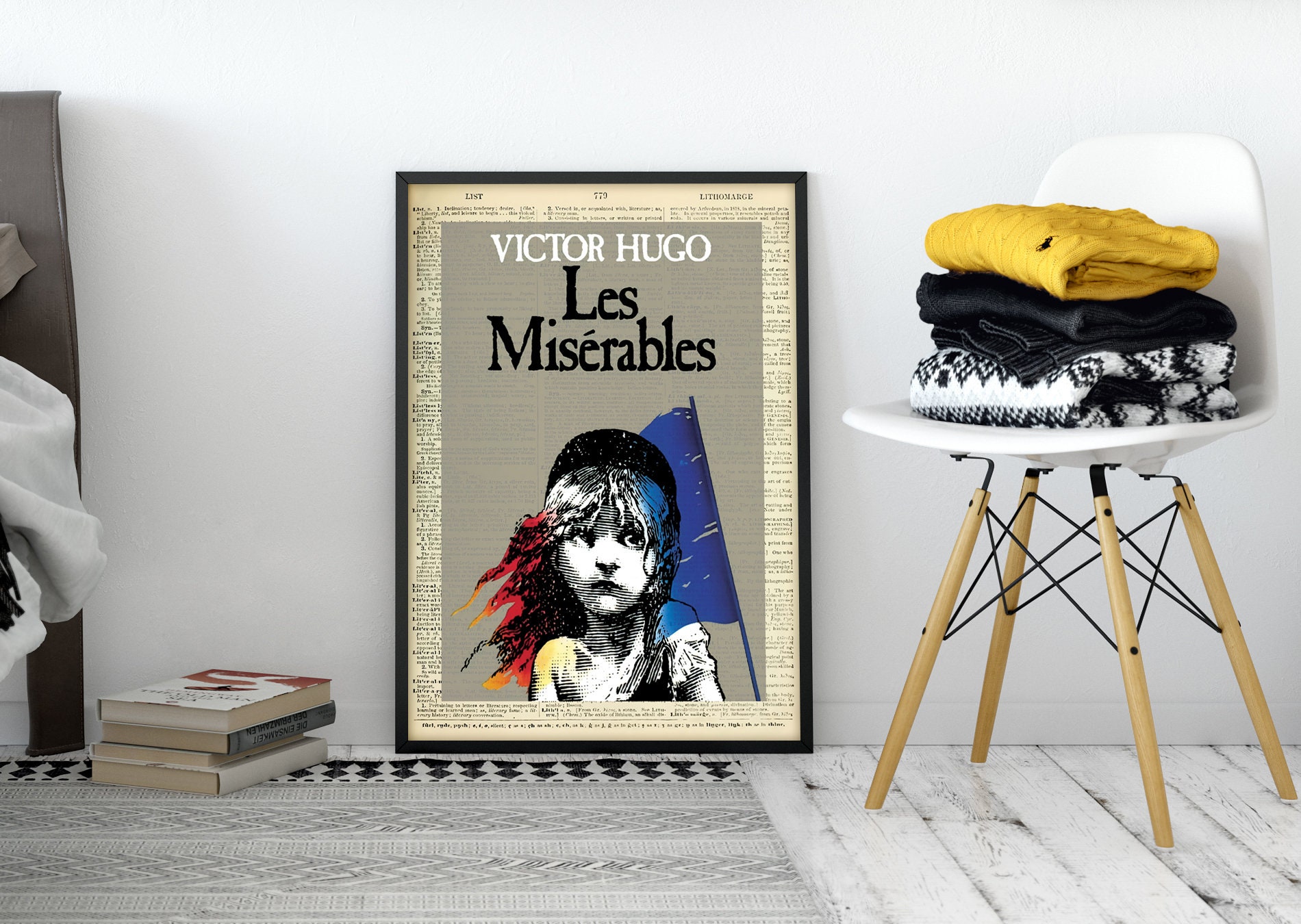 Les Miserables by Victor Hugo Printable Book Cover (Instant Download ...