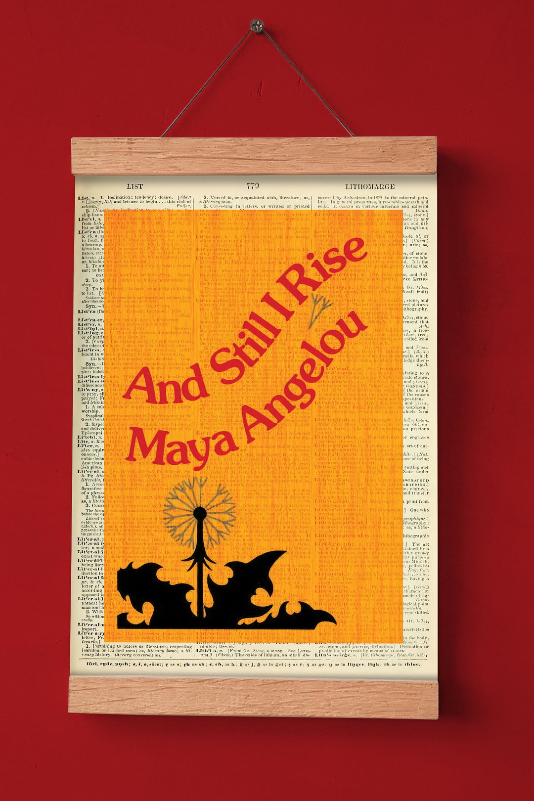 And Still I Rise by Maya Angelou, Printable Book Cover, Literary Poster ...
