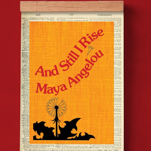 And Still I Rise by Maya Angelou Printable Book Cover - Etsy