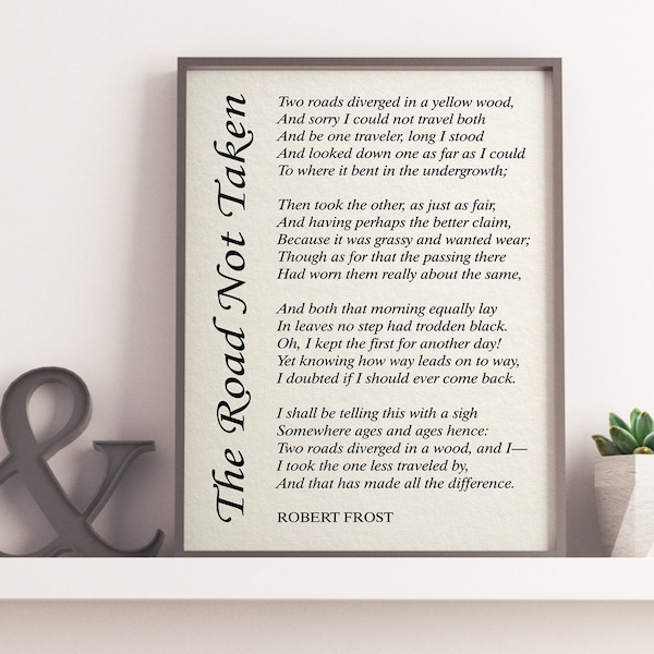 Road Not Taken - Etsy