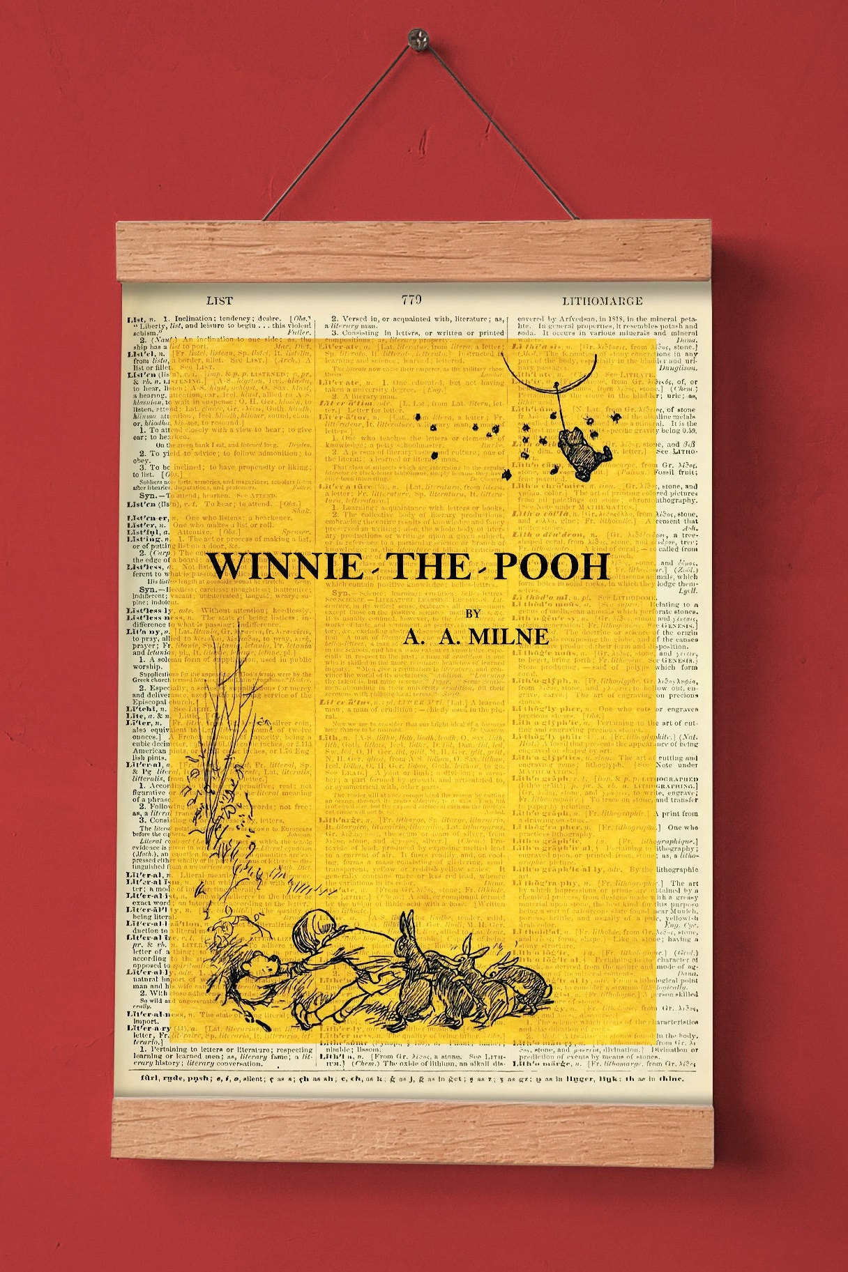 Winnie the Pooh Printable Poster, A.a.milne Print, Literary Poster ...