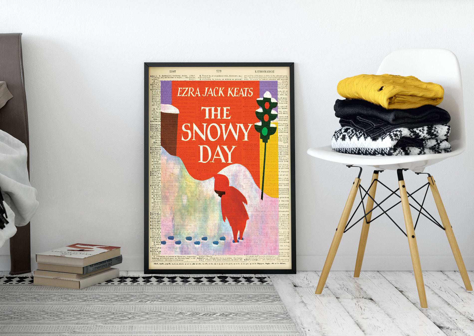 The Snowy Day by Ezra Jack Keats, Printable Book Cover, Literary Poster ...