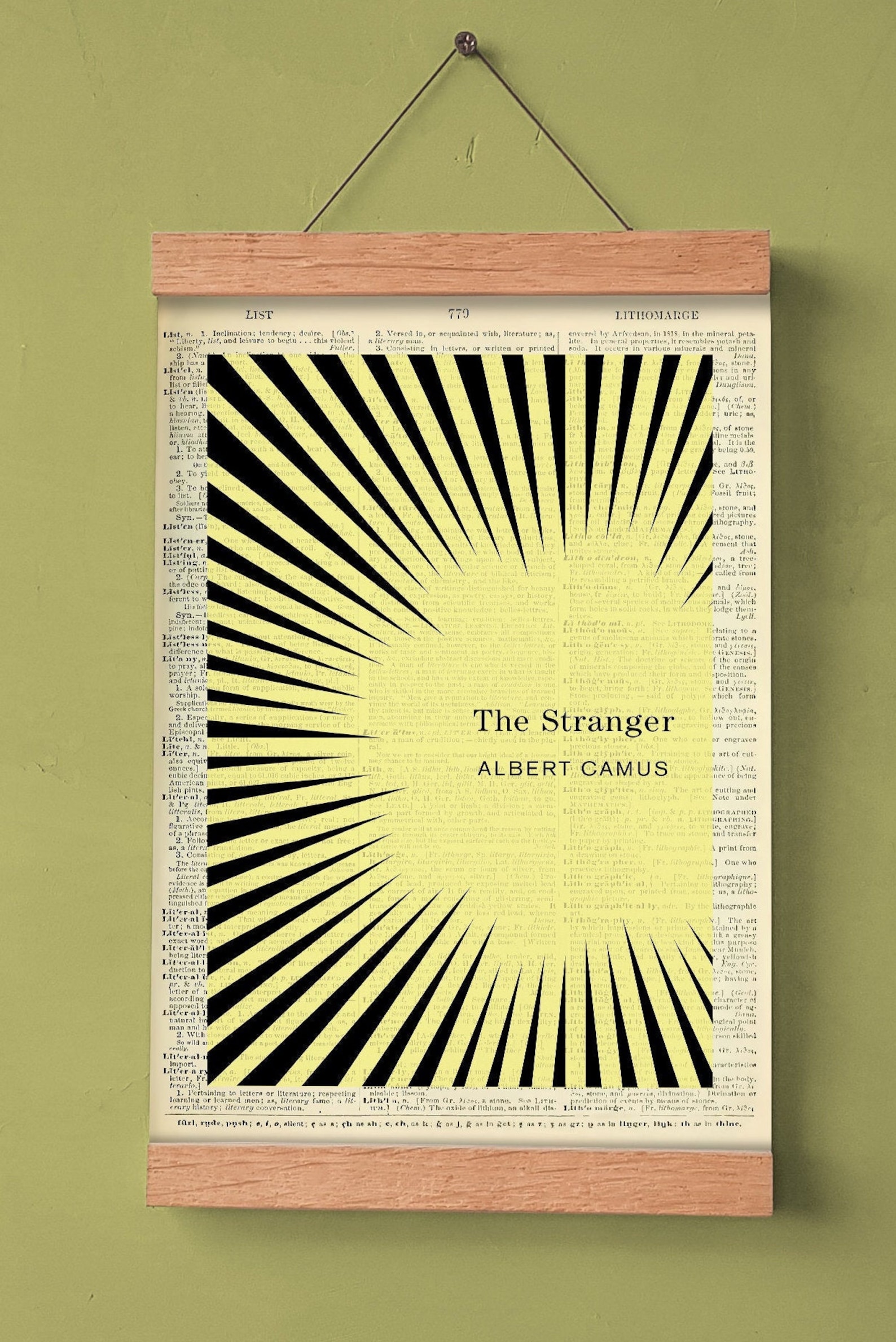 The Stranger by Albert Camus, Printable Book Cover, Literary Poster ...