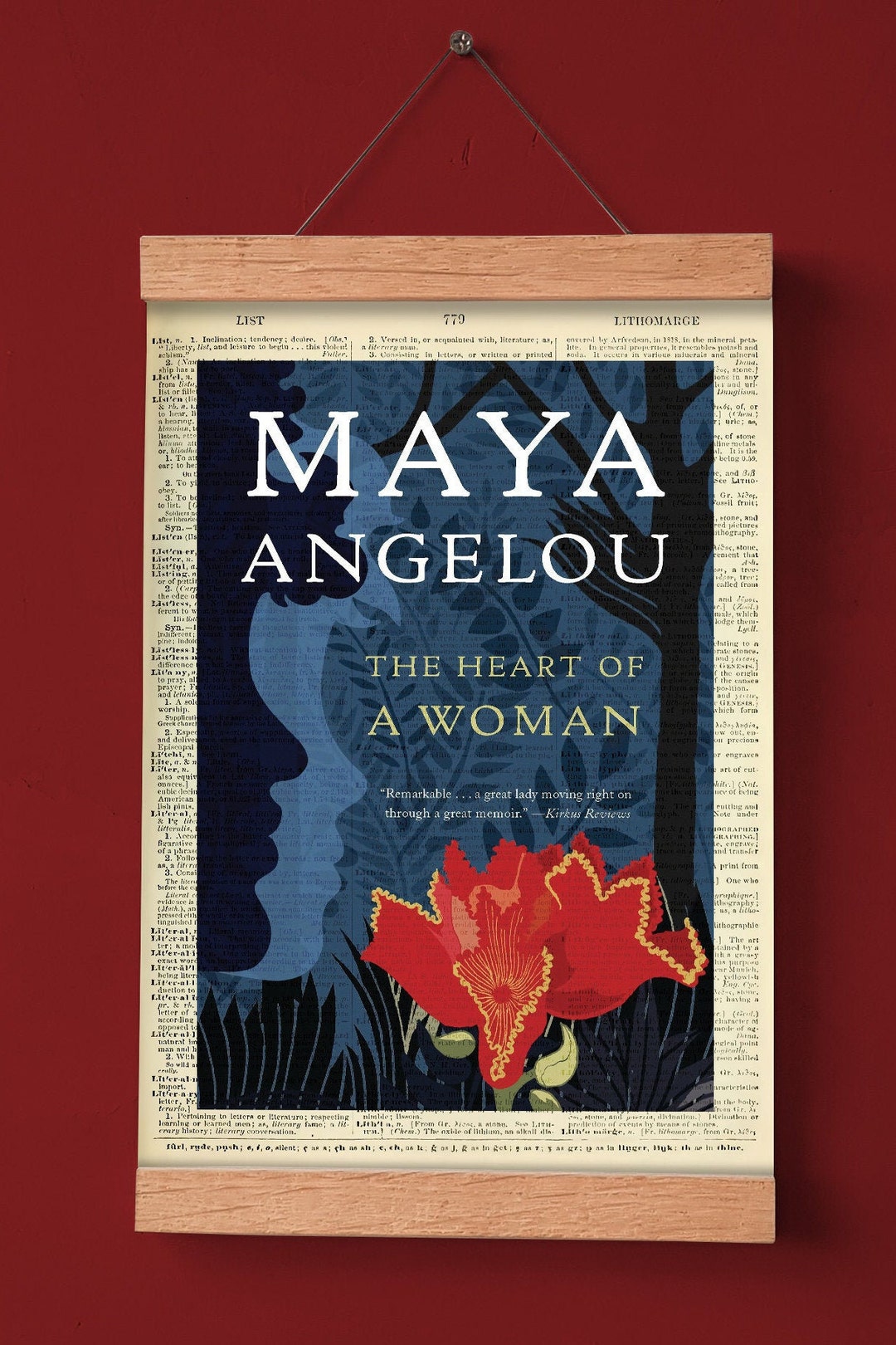 The Heart of A Woman by Maya Angelou, Printable Book Cover, Literary ...