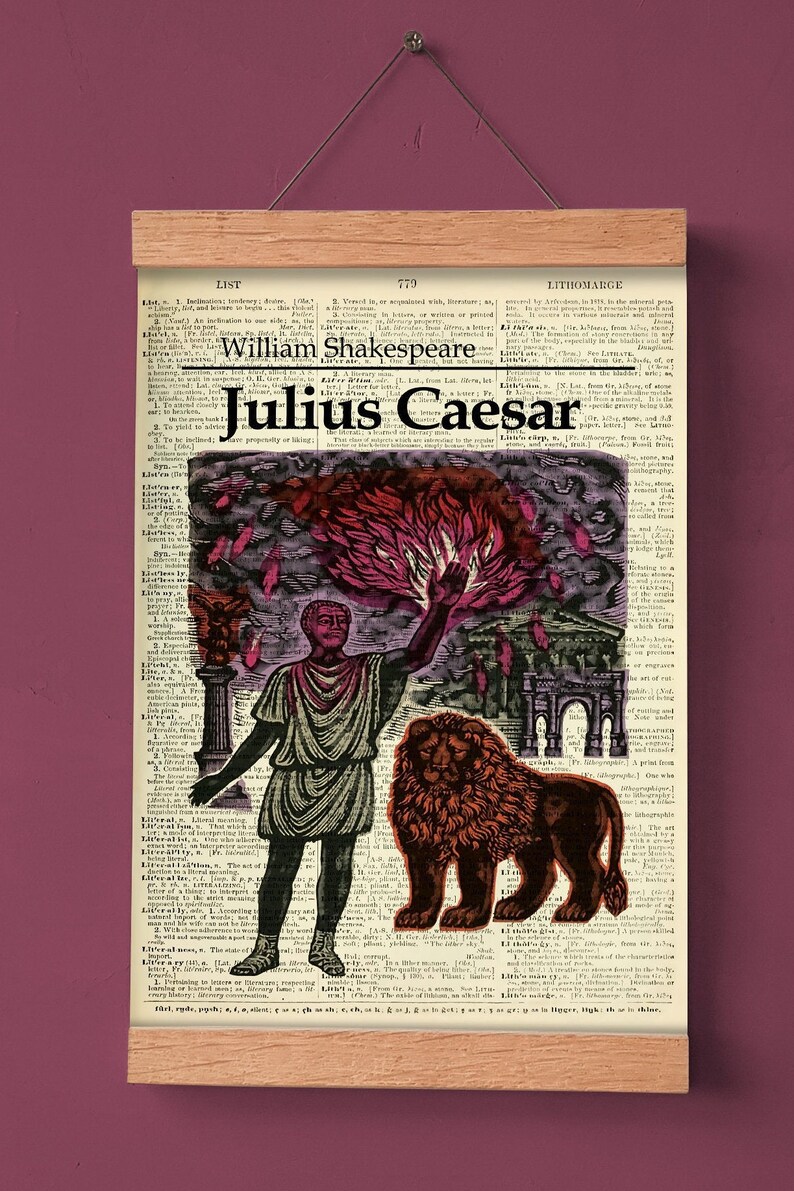 Julius Caesar by Shakespeare, Printable Poster, Classroom Library Wall ...