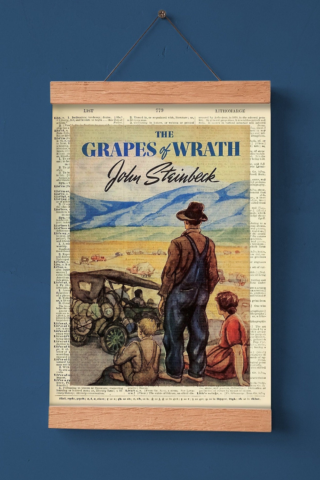 The Grapes of Wrath by John Steinbeck, Printable Book Cover, Literary ...