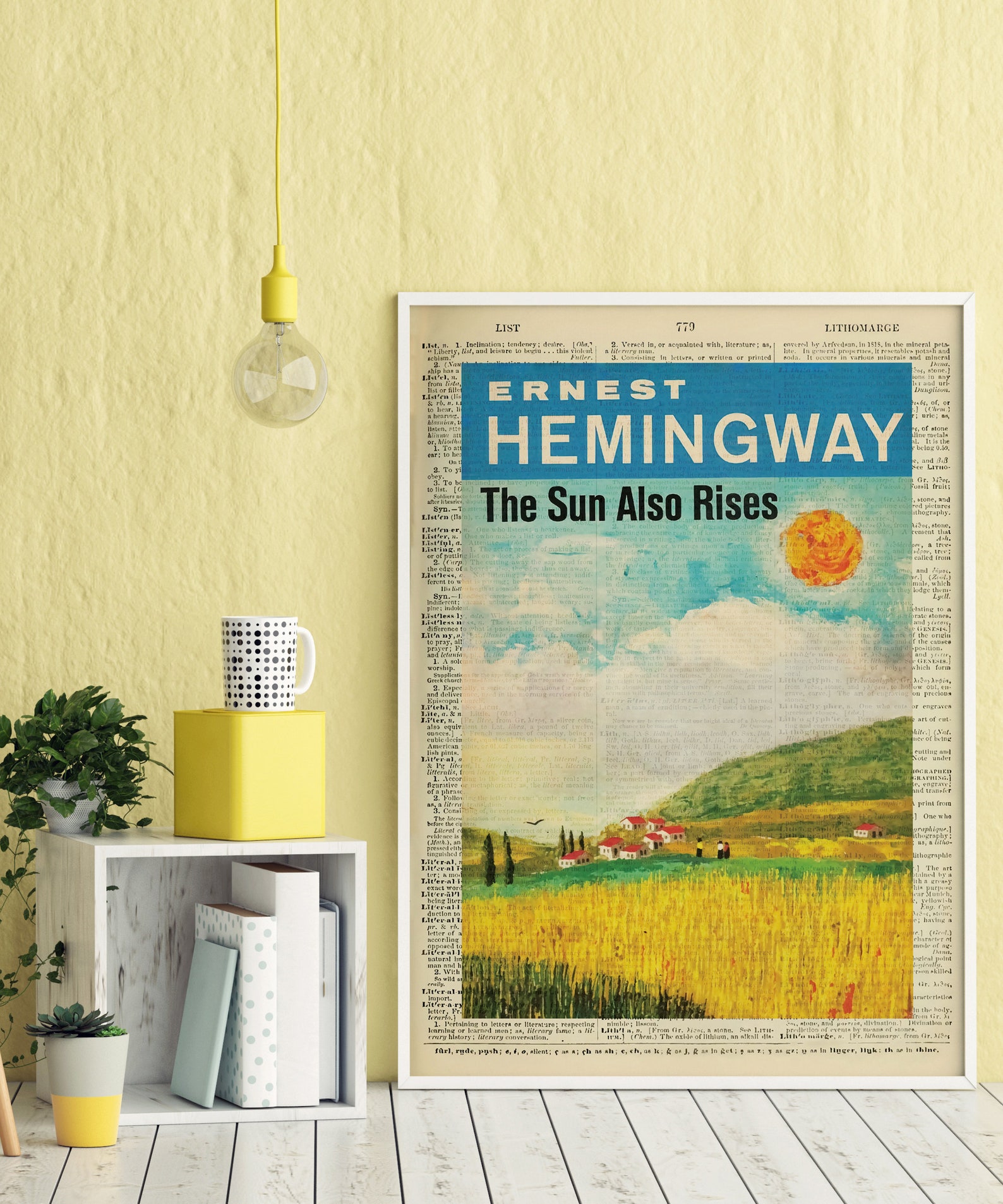 The Sun Also Rises Printable Book Cover Ernest Hemingway - Etsy Ireland